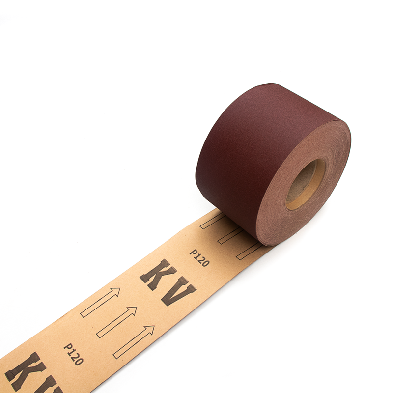 Alumina sandpaper rolls for woodworking