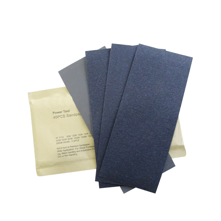 Waterproof sandpaper for sanding plastics
