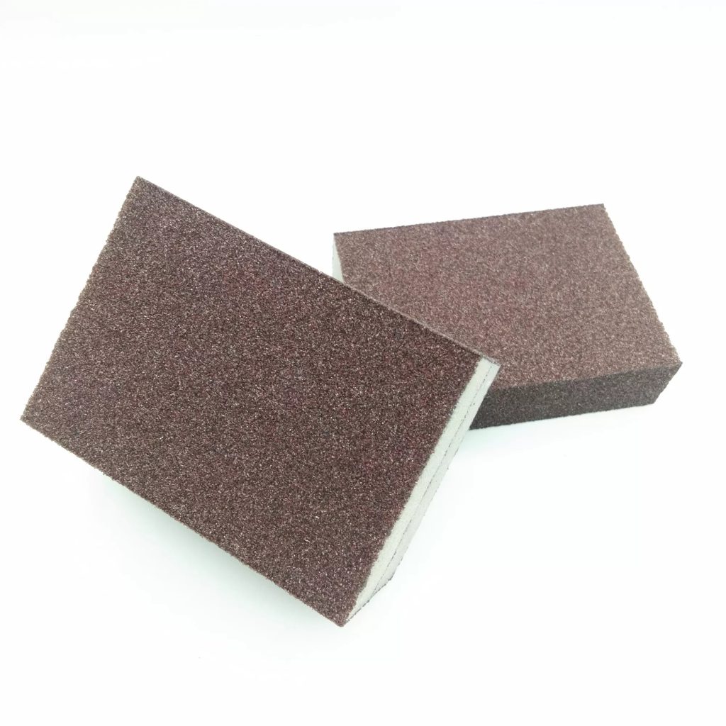 Sharpness rounded abrasive sanding sponge