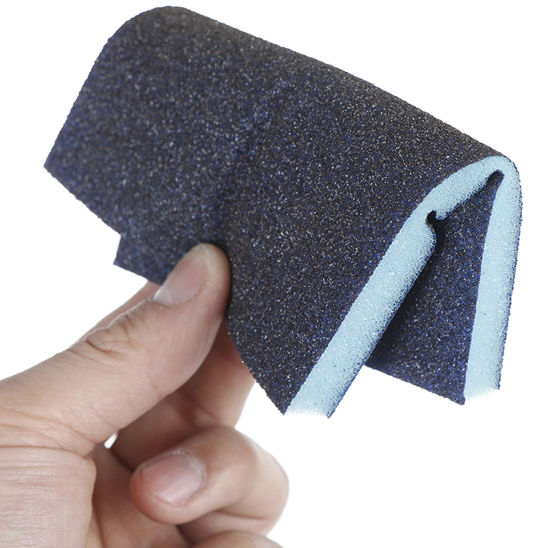Custom flexible abrasive sanding sponges