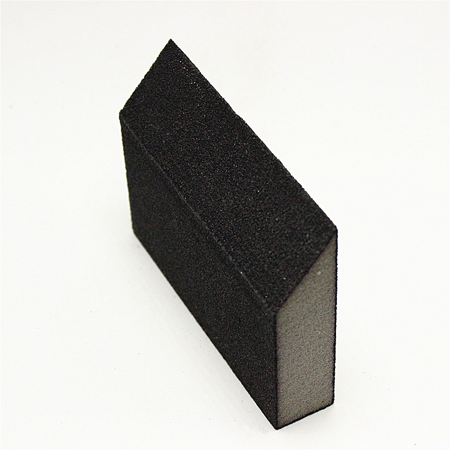 Custom block angled drywall sanding sponge