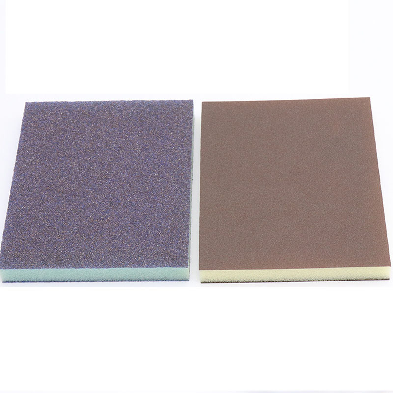 Custom flexible abrasive sanding sponges
